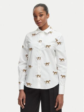 Lola Casademunt Hemd LS2615059 Wei&szlig; Regular Fit