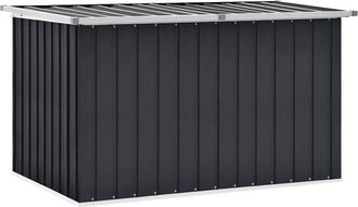 vidaXL Boîte de rangement de jardin Anthracite 149x99x93 cm vidaXL