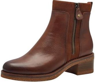 Marco Tozzi Bottines zippées pour Femme 2-25064-43 Botte Tendance, Cognac Comb, 39 EU