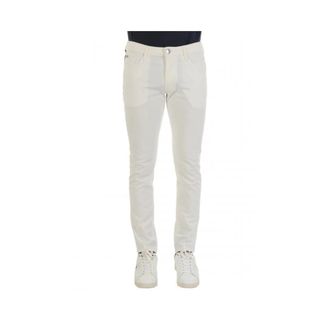 Emporio Armani J06 Comfort Stretch-Gabardine Slim-Fit Hose - - Trousers - Herren - Wei&szlig; - W36