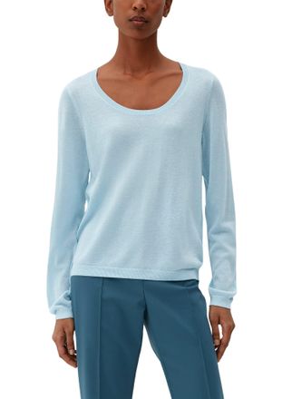 s.Oliver Black Label Damen Strickwaren langarm, Blau, 32 EU