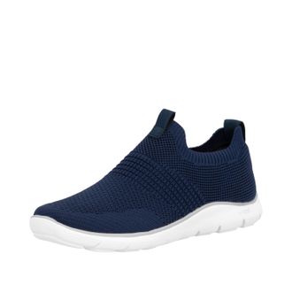 Remonte Slip-On Sneaker REMONTE, Damen, Gr. 36, nachtblau, Nubuklederimitat, Textil, Schuhe, Schlupfschuh, Slipper, Barfu&szlig;schuh mit herausnehmbarer Einlage