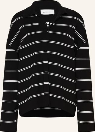 Ami Ami Paris Oversized-Poloshirt schwarz