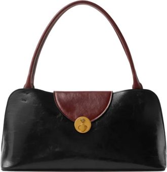 Versace Femme, Sacs, Noir, Taille: ONE Size Vivian Leather East/West Shoulder Bag