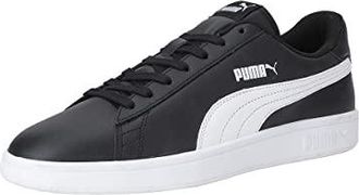Puma Puma Smash v2 L Baskets Mixte, Puma Noir Puma Blanc, 37.5 EU