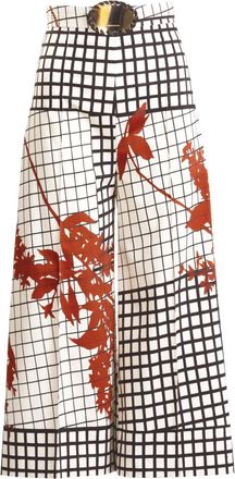 Silvia Tcherassi Ilma Hose mit geometrischem Print - Wei&szlig;