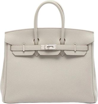 Herm&egrave;s 2022 Togo Birkin Retourne 25 handbag - Grau