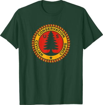 Giant Step Design Co. Vintage Civilian Conservation Corps Retro CCC Logo T-Shirt