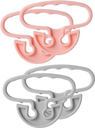 Hemobllo 4pièces Poignées Sac Épicerie Ergonomiques Accessoires Porte-sac Portables Antifatigue Pour Courses Et Vêtements