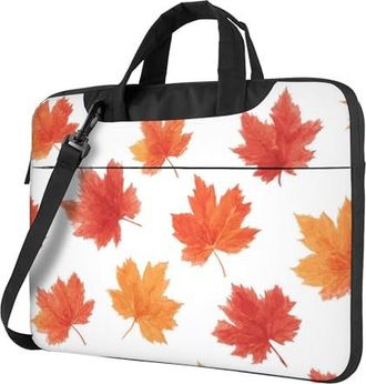 Generic Cross Sac pour ordinateur portable de 15,6, housse de protection antichoc pour ordinateur portable de 15,6, motif feuilles dérable dautomne, multicolo