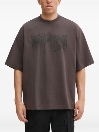 VETEMENTS t-shirt à col rond - Marron