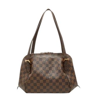 Louis Vuitton Sac bandouli&egrave;re Belem MM Damier Pre-owned - Femme - Pre-owned - Brun - Taille: ONE Size