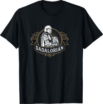 Star Wars The Mandalorian Vatertag The Dadalorian Badge T-Shirt