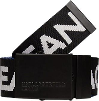Karl Lagerfeld Karl Lagerfeld Jeans, Homme, Ceinture En Sangle R&eacute;versible, Bleu, One size