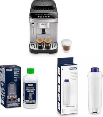 DeLonghi Magnifica Evo ECAM 292.33.SB Kaffeevollautomat mit Milchaufschäumdüse + Original EcoDecalk DLSC 500 Entkalker Wasserfilter DLSC002