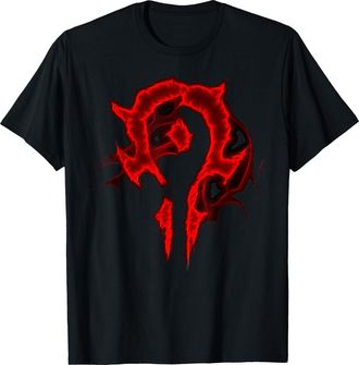 World of Warcraft Alliance Fantasy Gamer Logo T-Shirt, Schwarz, Unisex, Kurzarm, S, Klassische Passform, T-Shirt, Gaming T-Shirt