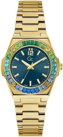 Guess Femme, Accessoires, Jaune, Taille: ONE Size Montre Bracelet en Acier Inoxydable