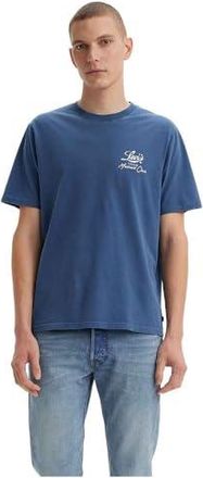 Levi's Homme Ss Relaxed Fit Tee, Brin Palm Tree Vintage Indigo, XS