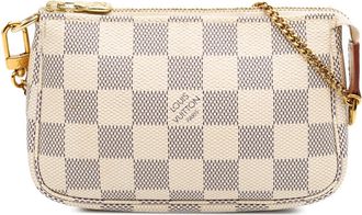 Louis Vuitton Crossbody Bags - Damier Azur Mini Pochette Accessoires - Gr. unisize - in Weiß - für Damen