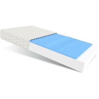 FDM Matratze burgoss 7 Zonen 80x200 Kaltschaum profilierter Schaum H3 12 cm jersey
