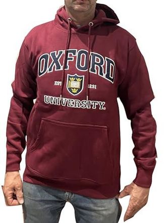 Oxford University Sweat &agrave; capuche officiel - Bordeaux, bleu marine, Medium