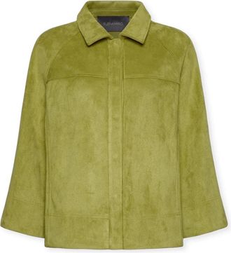 Elena Miro Femme, Vestes, Vert, Taille: 50 FR Veste Boxy en tissu doux