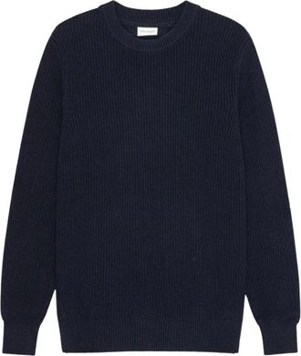 Les Deux Homme, Pulls, Bleu, Taille: 2XL Gary Rib Crewneck