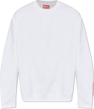 Diesel Homme, Sweatshirts et sweats &agrave; capuche, Blanc, Taille: 2XL S-Boxt-Nc-Div SweaT-shirt