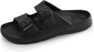 Isotoner Mules Claquettes Femme Ultra Confortables, faciles à Enfiler, 38 EU, Noir