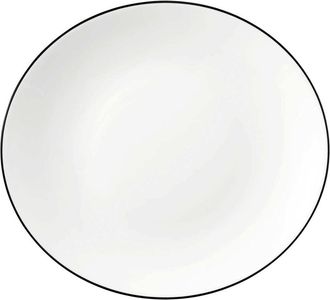 SELTMANN WEIDEN Seltmann 001.758864 Modern Life Black Line Speiseteller, Oval 29cm Größe