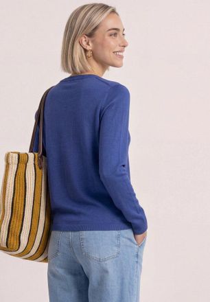 Street One Strickpullover mit U-Boot-Ausschnitt