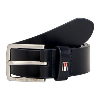 Tommy Hilfiger Lederg&uuml;rtel mit quadratischer Schnalle - - Accessories - Herren - Blau - L