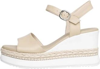 Nero Giardini Elegante Keilabsatz-Sandaletten - - Shoes - Damen - Beige - 41 EU