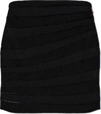 Balmain Femme, Jupes, Noir, Taille: 42 FR Jupe Courte