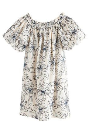 Next Strandkleid Besticktes schulterfreies Minikleid (1-tlg)