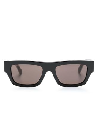 Gucci lunettes de soleil teintées à monture carrée - Noir