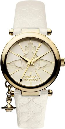 Vivienne Westwood Uhr - Quarzuhr Orb II - Gr. unisize - in Wei&szlig; - f&uuml;r Damen