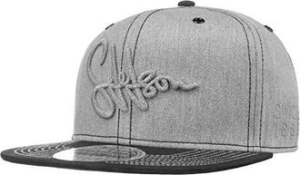 Stetson Casquette avec Visière Plate Lettering Homme - Snapback de Baseball Snapback, visière, Doublure Été Printemps-été - Taille Unique Gris