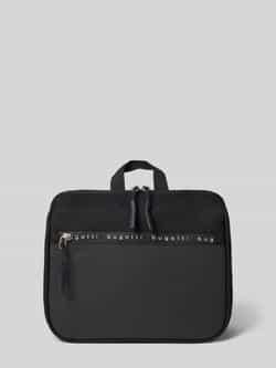 Bugatti Kulturtasche mit Label-Details Modell Blanc Delight