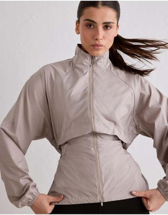 Aim'n Veste de course - Argile fonc&eacute;-Neutral