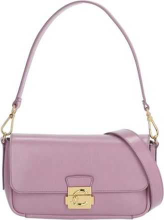 Coccinelle Femme, Sacs, Violet, Taille: ONE Size C-Me Lock Shoulder Bag