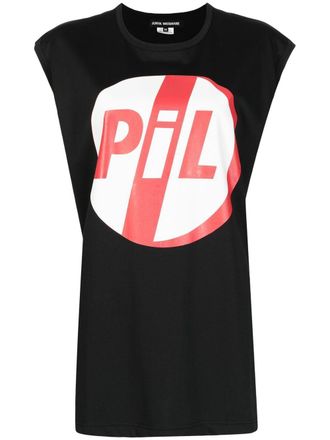 Junya Watanabe débardeur à imprimé graphique - Noir