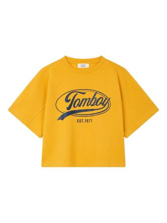 TOMBOY t-shirt &agrave; logo imprim&eacute; - Orange