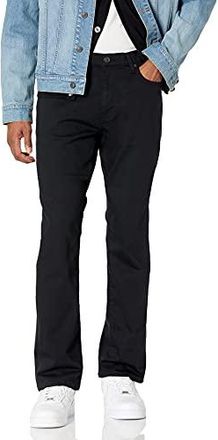 Amazon Essentials Jean Bootcut Extensible à Coupe Ajustée - couleurs abandonnées Homme, Noir, 32W / 34L