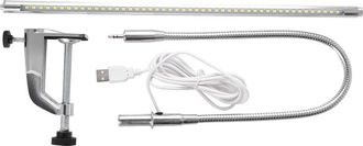 Dioche Nageltisch Lampe 8W Tattoo Lampe USB verstellbare Schreibtischlampe, 360 Grad freie Drehung Clip Tischlampen für Maniküre, Lesen, Tattoo Licht