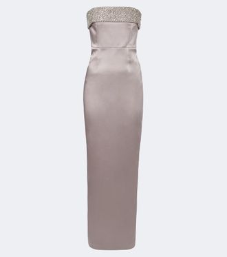New Arrivals Verzierte Robe Rhea aus Satin