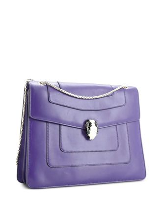 Bulgari Serpenti Forever Square Leather Large shoulder bag - Violett