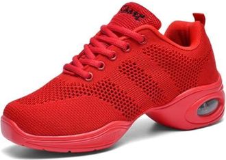 Generic Baskets pour femme, semelle l&eacute;g&egrave;re, chaussures de danse &agrave; lacets pour femme, chaussures de danse d&eacute;contract&eacute;es, athl&eacute;tiques, course &agrave; pied, tennis, so