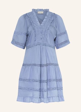 Neo Noir Neo Noir Kleid Milene Mit Spitze Und R&uuml;schen blau