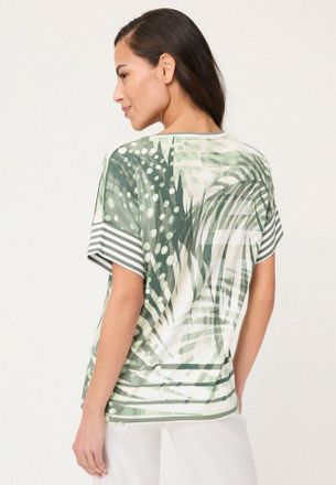Olsen T-Shirt Shirt mit Panneaux-Dessin